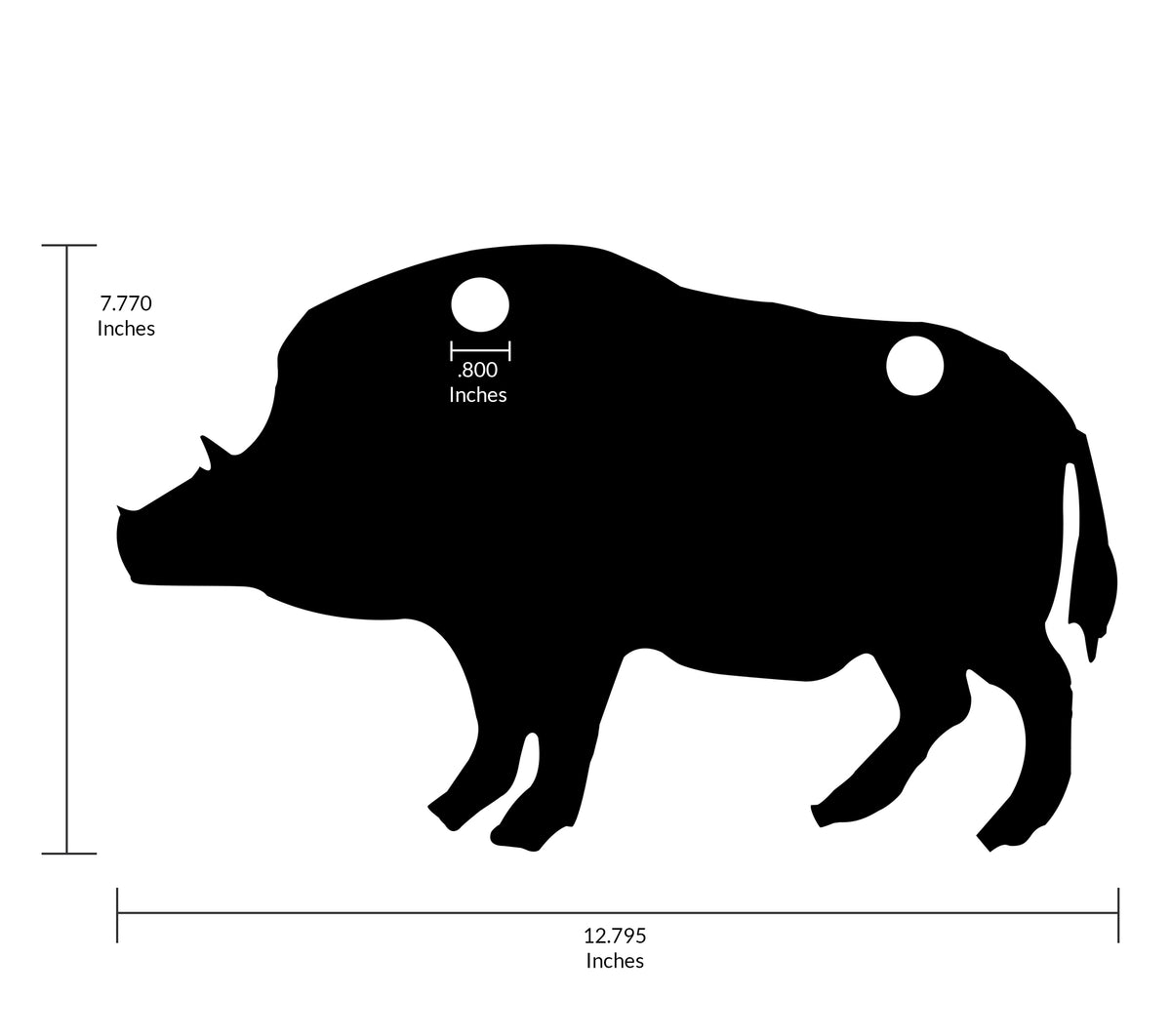 Pig Silhouette Shooting Target – Butternut Enterprises