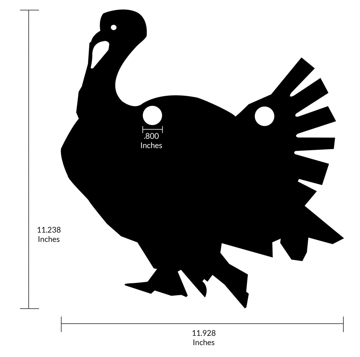 Turkey Silhouette Shooting Target – Butternut Enterprises